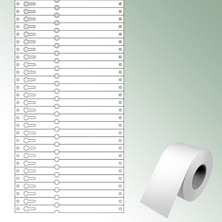 Loop Labels 180x12,75mm white, unprinted No./roll = 1000 pieces – PG ...