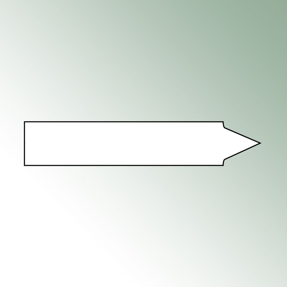 Stick Labels 8x1,4cm white, unprinted No./pack = 500 pieces – PG ...