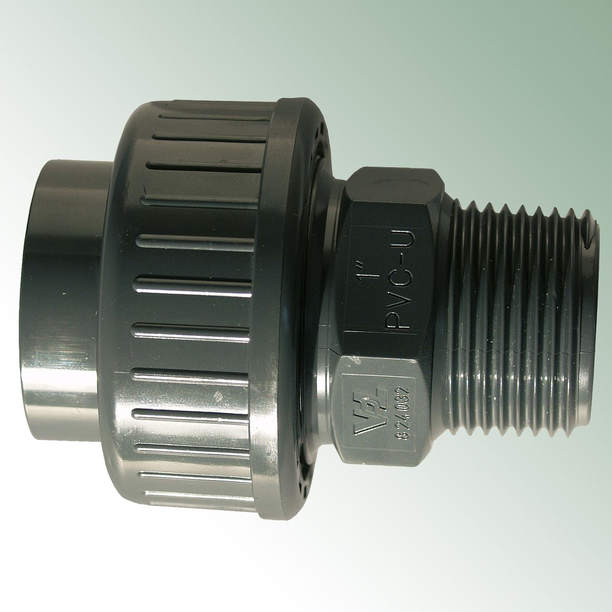 Screw Connection with Union Nut 32 mm Adhesive Socket x 1 Male Thread ...