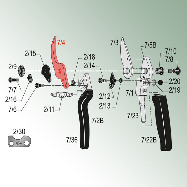 Felco Counterblade for Model 7, 8 – PG Horticulture Ltd